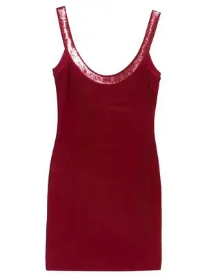 HERVE LEGER Sequin Strap Mini Dress