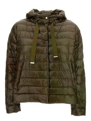 Herno Quilted Hooded Jacket - Green