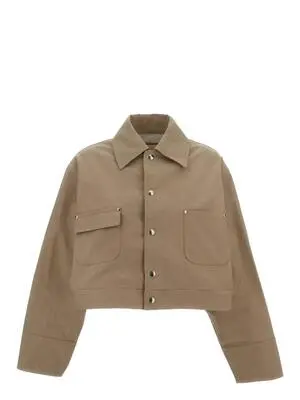 Plan C Boxy Pocket Jacket - Neutrals