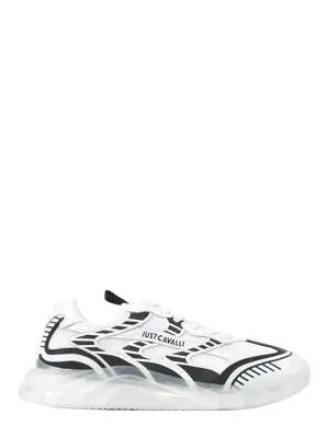 Just Cavalli Patterned Sneakers - White