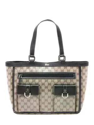 Gucci Gg Crystal Abbey D-ring Tote Bag - Brown