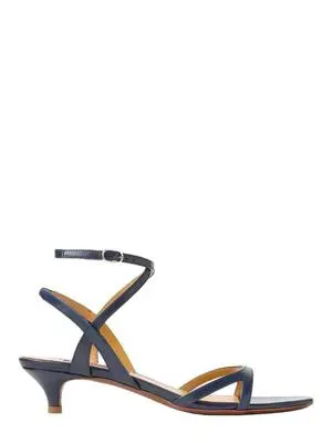 Ralph Lauren Clarke Crisscross Buckled Sandals - Blue