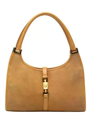 Gucci Suede Jackie Bardot Handbag - Brown