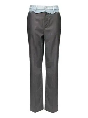 MAISON MARGIELA Denim Panel Trousers - Grey