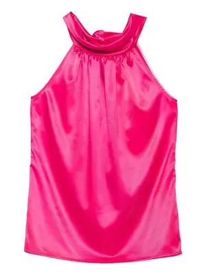 GIADA CURTI Cowl-neck Sleeveless Top - Pink