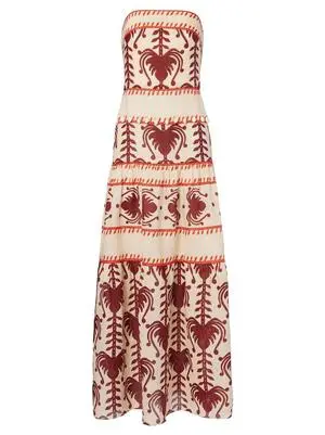 Johanna Ortiz Another Chance Printed Linen Maxi Dress - Multicoloured