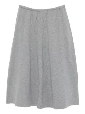 Alexander Wang Cotton Terry Midi Skirt - Grey