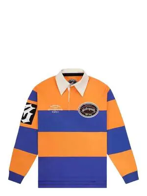 GODSPEED Classic Field Striped Polo Shirt - Orange