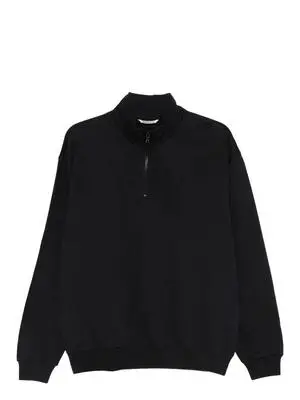 Auralee Half-zip Sweater - Black