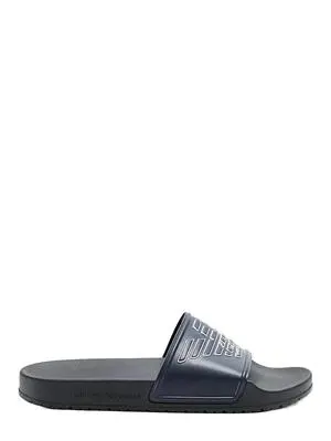 Emporio Armani Logo Slides Blue
