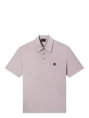 Armani Exchange Button Polo Shirt - Grey