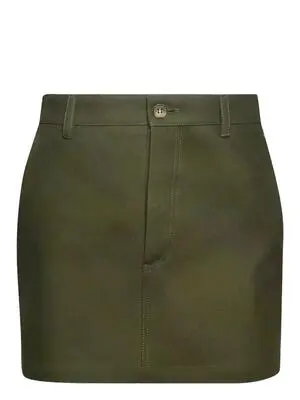 Wardrobe.NYC Drill Mini Skirt - Green
