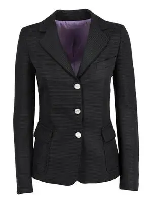 Fendi Textured Front-button Blazer - Black