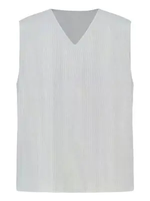 Issey Miyake Pleated Vest - Grey