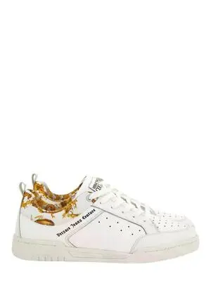 Versace Barocco-print Sneakers - White