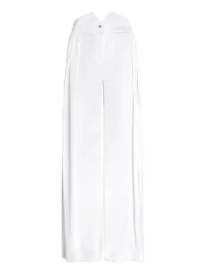 GENNY Pleated Palazzo Pants - White