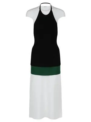 FERRAGAMO Layered Midi Dress - White