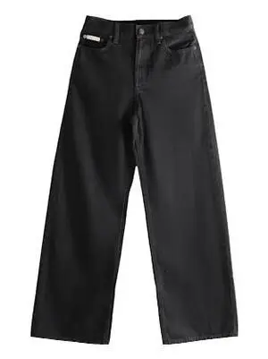 Calvin Klein Low Rise Baggy Jeans - Soft Black