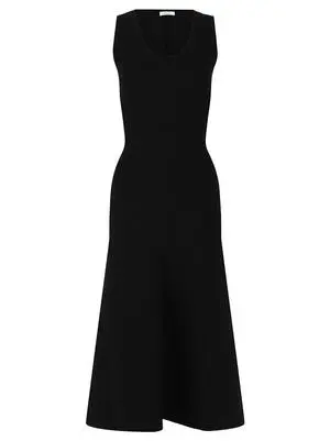 FERRAGAMO Sleeveless Midi Dress - Black