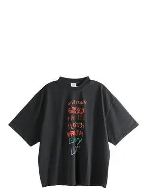 Vetements 7 Sins T-shirt - Washed Out Black