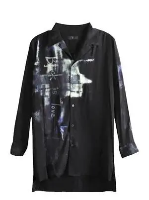 Yohji Yamamoto Collar Big Standard Shirt - Black