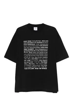Vetements Fuck Everything T-shirt - Washed Out Black