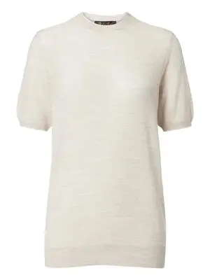 Loro Piana Cashmere, Wool, And Silk Top - Beige