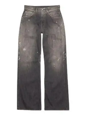 Acne Studios Wide Leg High-waisted Jeans - Black