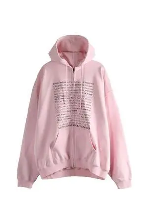 VETEMENTS Fuck Everything Zip-Up Hoodie