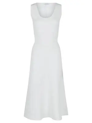 FERRAGAMO A-line Sleeveless Dress - White