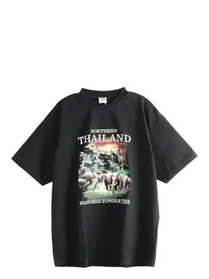 Vetements Thailand Tourist T-shirt - Black