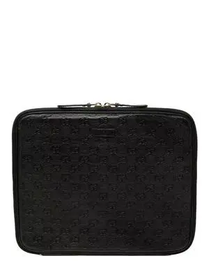 Gucci Sima Laptop Case Clutch Bag - Black