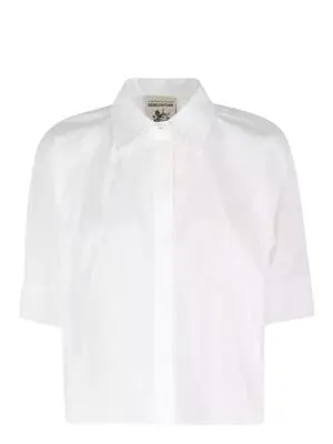 SEMICOUTURE Clara Short-sleeved Shirt - White