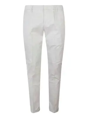 DONDUP Cuffed-hem Trousers - White