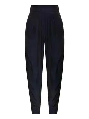 LANVIN High-waisted Tapered Trousers - Black