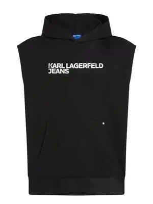 Karl Lagerfeld Sleeveless Hoodie - Black
