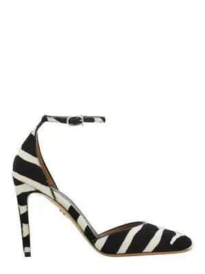 FERRAGAMO Pony Skin Stiletto Pumps - Black