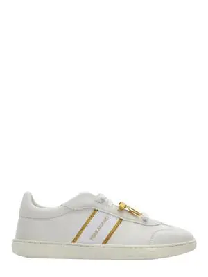 FERRAGAMO Sneaker With Bow Detailing - White