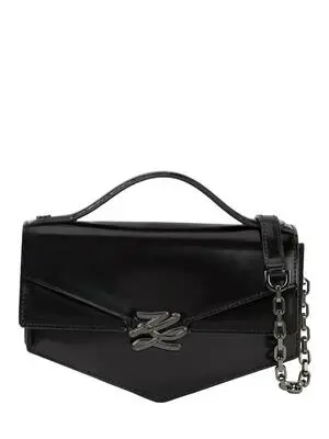 Karl Lagerfeld K/studios Autograph Leather Tote - Black
