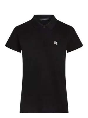 KARL LAGERFELD Ikon Polo Top