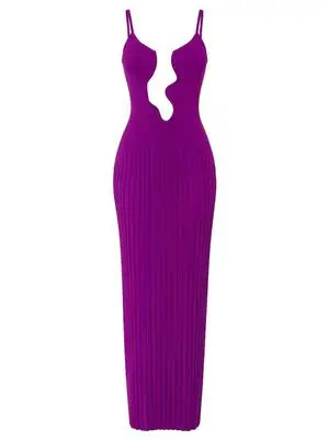 Christopher Esber Salacia Wire Sunray Maxi Dress - Purple