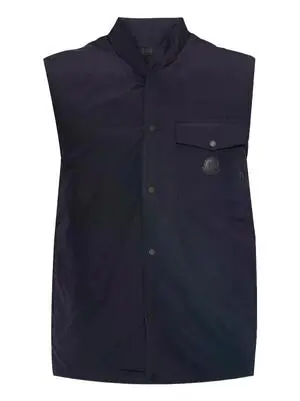 Moncler Buttoned Pocket Gilet - Blue