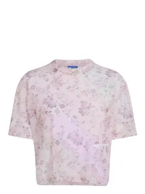 Karl Lagerfeld Floral-print T-shirt - Pink