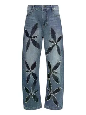 MUNTHE Floral Appliqué Jeans