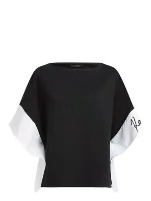 Karl Lagerfeld Signature-detail Top - Black