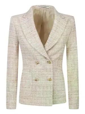 Tagliatore Button-up Tweed Jacket - Neutrals