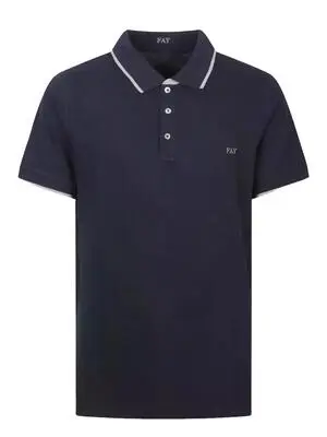 FAY Slim-fit Polo Shirt - Blue