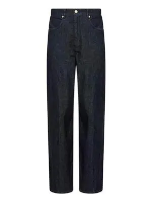 Max Mara Logo-patch Five-pocket Jeans - Blue