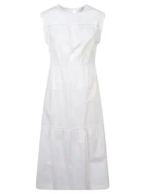 Peserico Ruffle-detail Dress - White