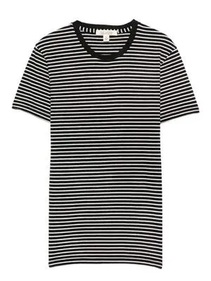 NILI LOTAN Striped T-shirt - Black